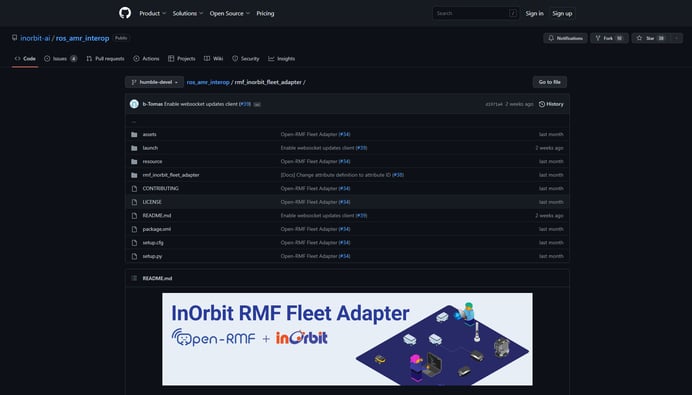Open source InOrbit RMF Fleet Adapter now available